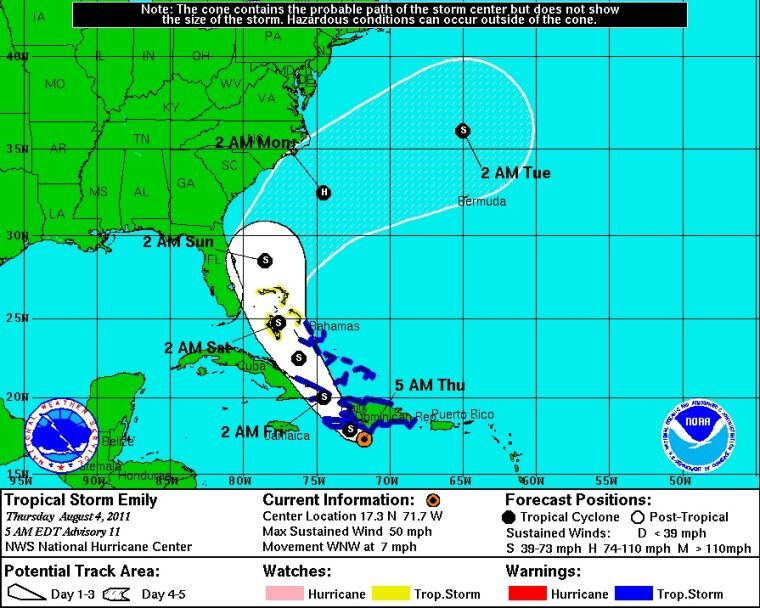Tropical Storm Emily Thursday update | Valdosta Daily Times