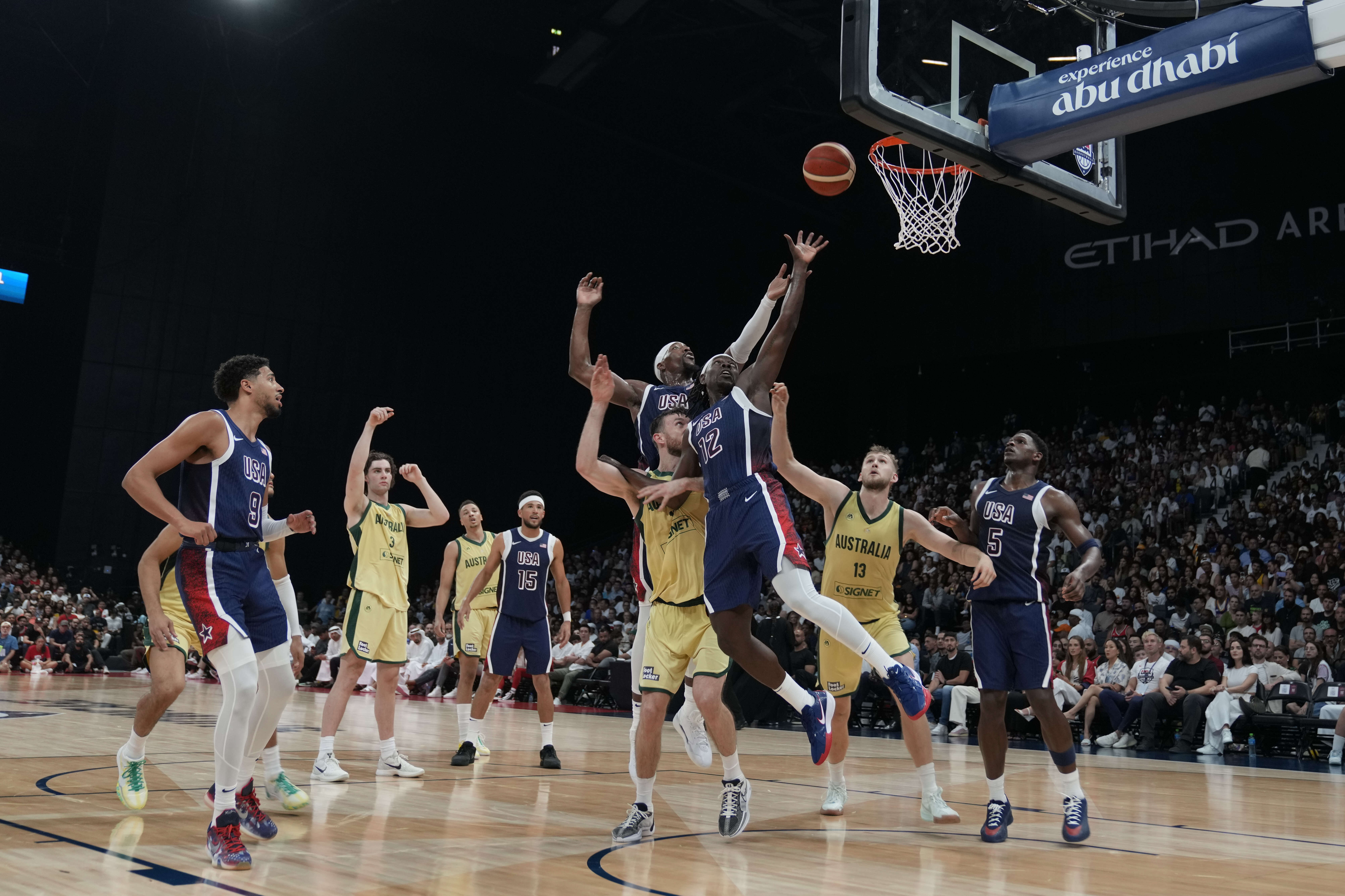 US men's basketball team builds big lead then holds off Australia for ...