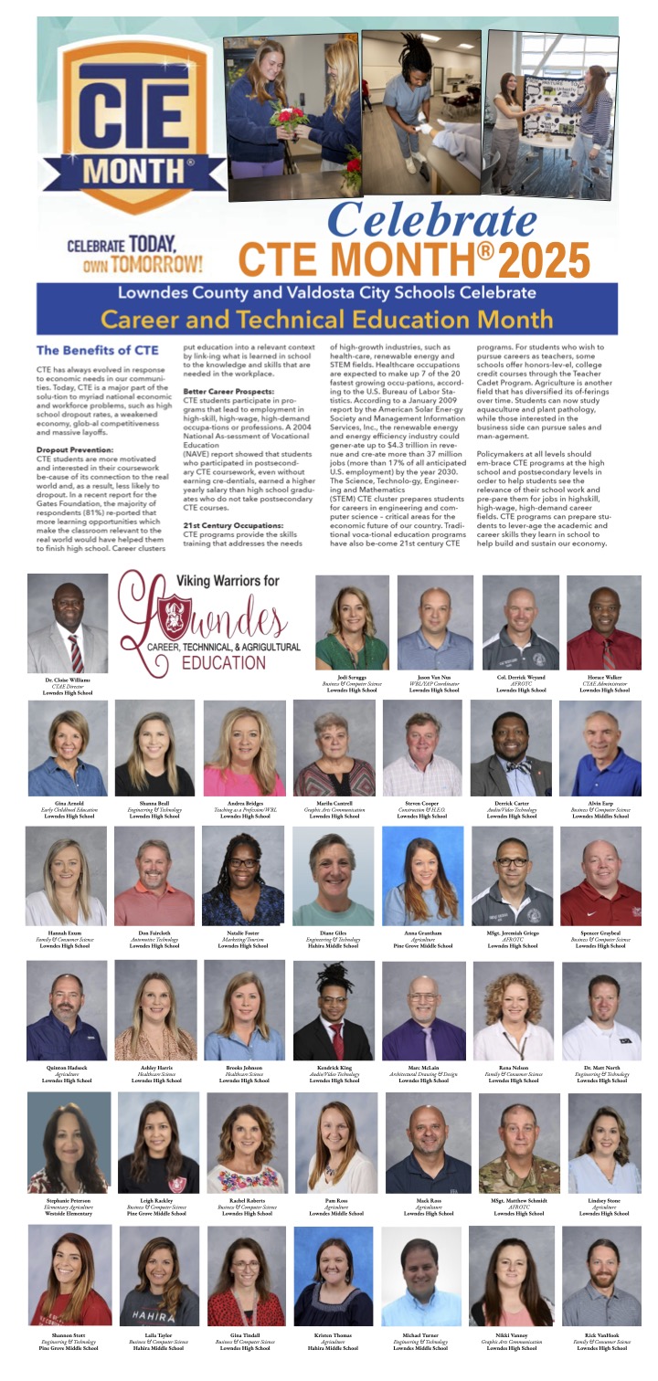 Valdosta, Lowndes school systems salute career education | Valdosta ... Valdosta, Lowndes school systems salute career education | Valdosta ...